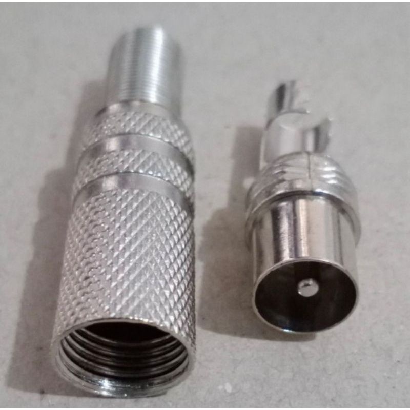 Jual Jack antena besi / colokan TV / colokan antena besi | Shopee Indonesia