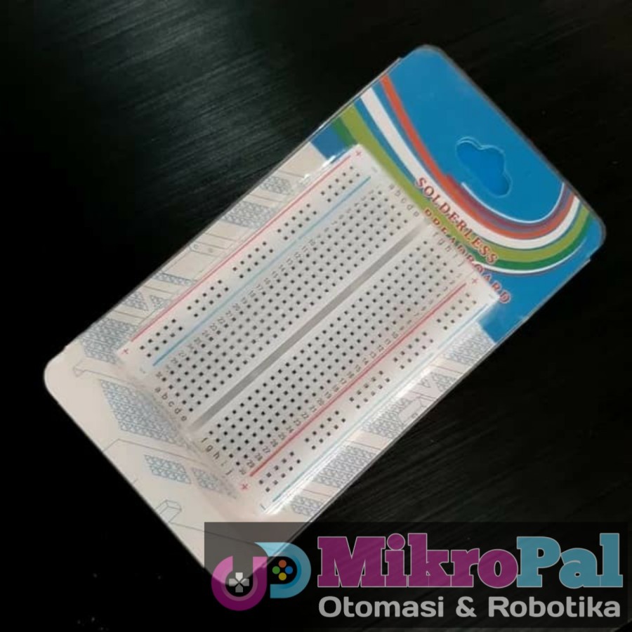 Jual Solderless Breadboard 400 Tie-Points ProtoBoard 400 Holes Papan ...