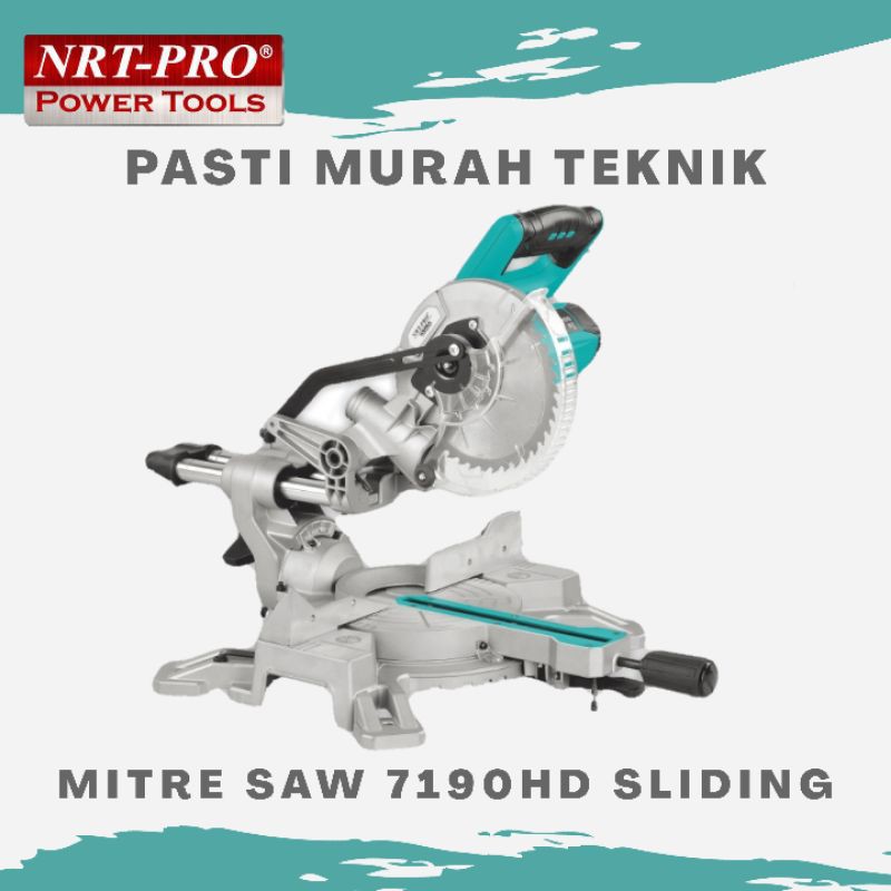 Jual NRT-PTO Mesin Potong Alumunium/Miter Saw Sliding 7 Inchi dan 10 Inchi | Shopee Indonesia