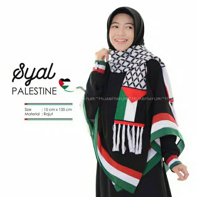 Jual SYAL RAJUT BENDERA PALESTINA PALESTINE | Shopee Indonesia