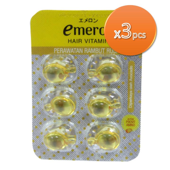 Jual Emeron Hair Vitamin Damage Care Triplepack 18 x 1 mL | Shopee ...