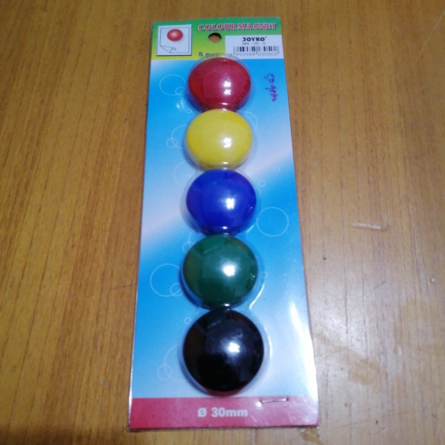 Jual magnet button/magnet untuk papan whiteboard/color magnet joyko MN ...