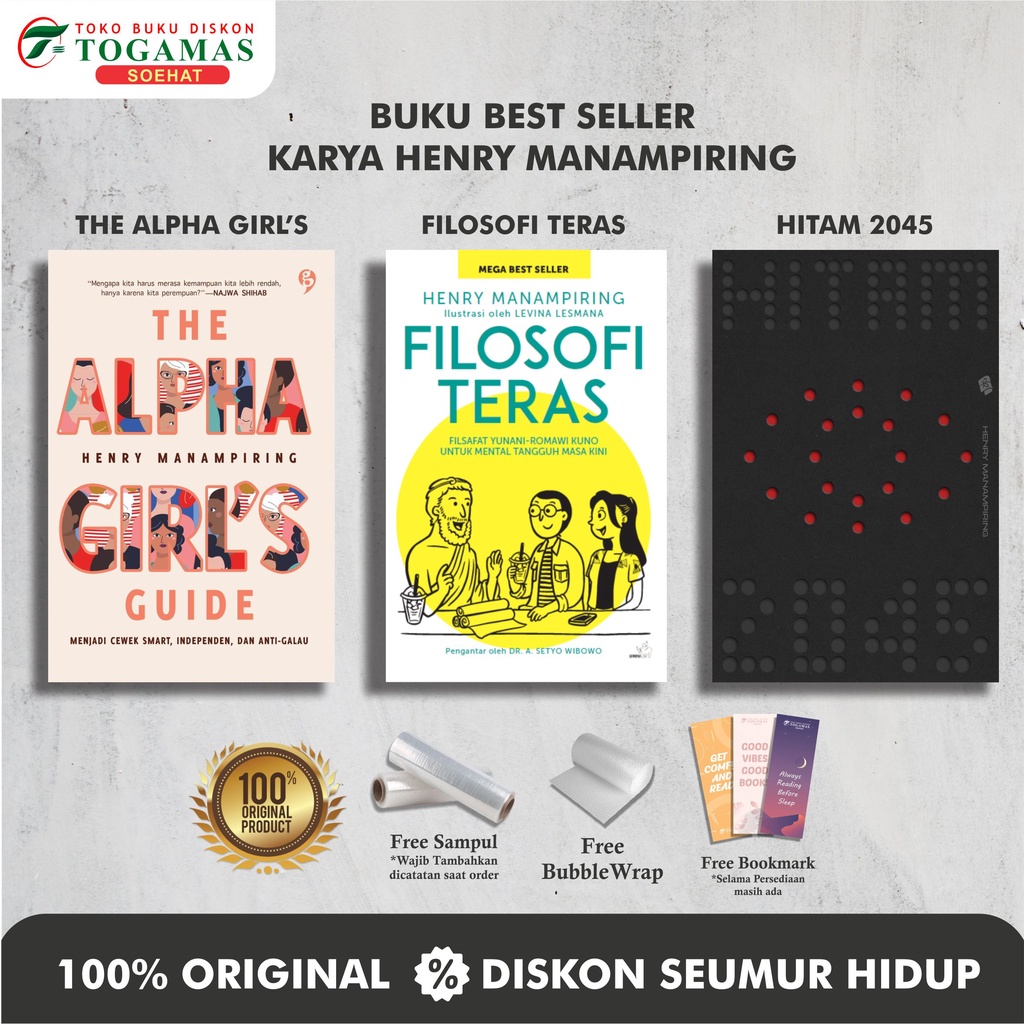 Jual Filosofi Teras / The Alpha Girls / Hitam 2045 - Henry Manampiring ...