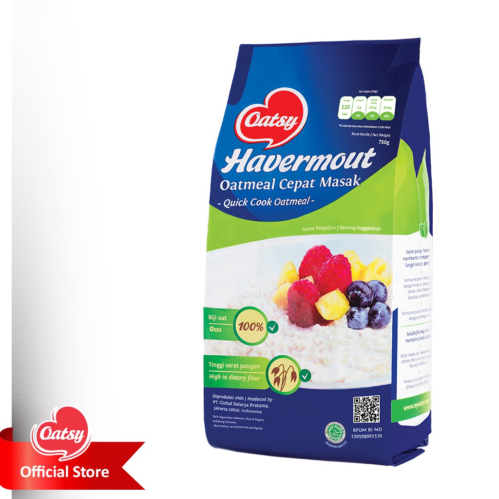Jual OATSY Quick Cook Oatmeal 750g | Shopee Indonesia