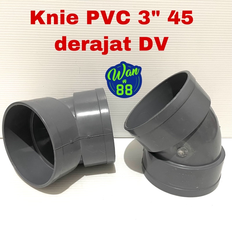 Jual Knee knie PVC Jaya 3" x 45 derajat DV | Shopee Indonesia