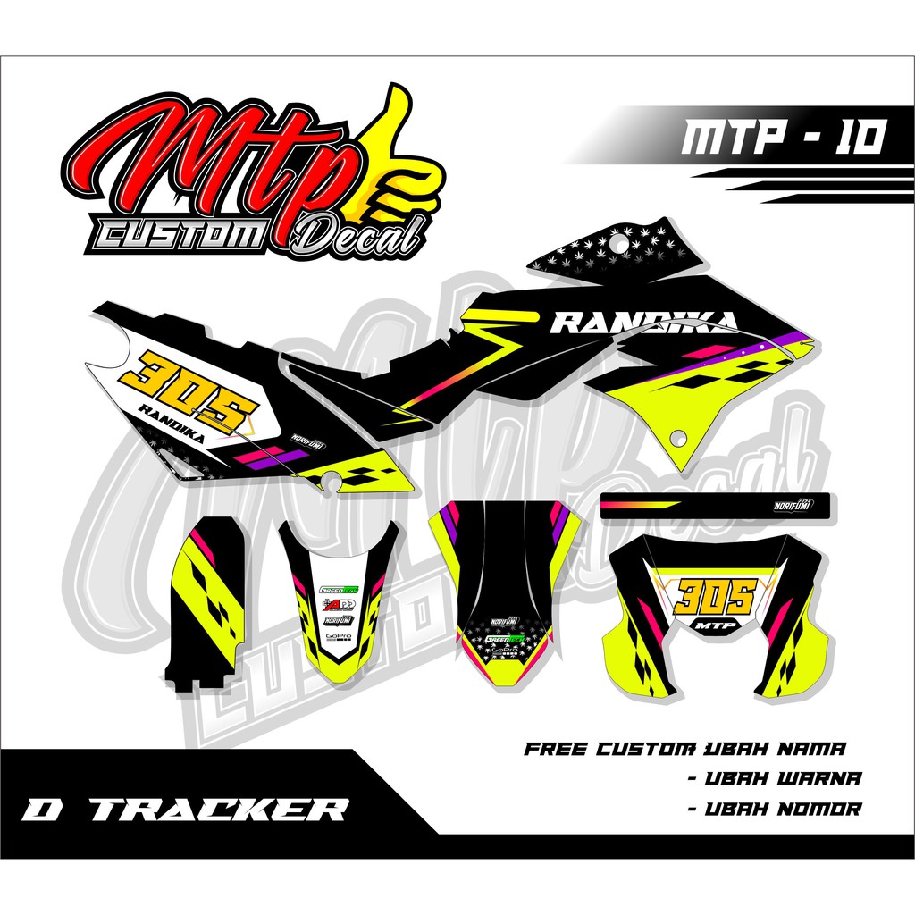 Jual Decal Stiker Dekal sticker Klx D tracker full body MTP - 10 ...