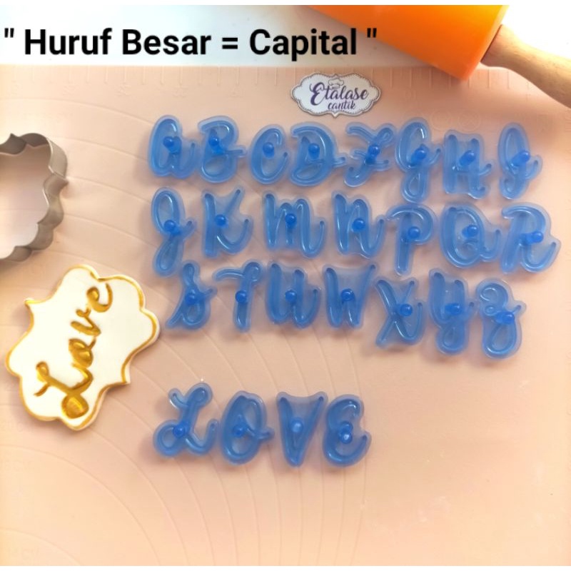 Jual Cetakan huruf / Stampel fondant huruf / stampel alfabet/ stampel ...
