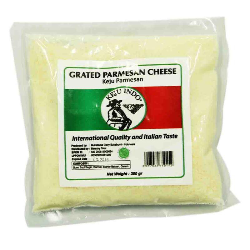 Jual parmesan bubuk 300gr indo cheese grated cheese | Shopee Indonesia