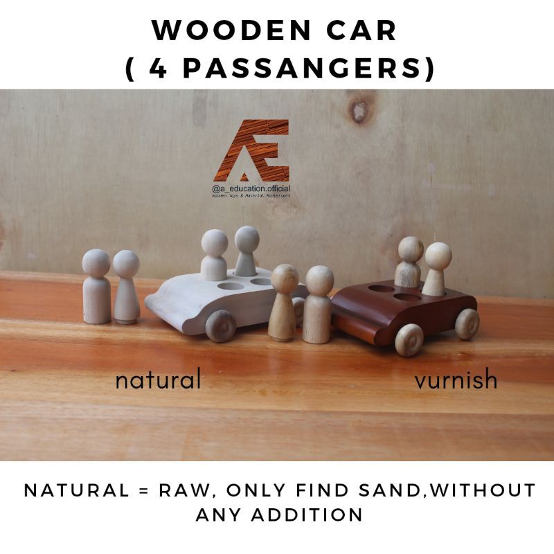 Jual Mainan Mobil Kayu wooden car Wooden Toys | Shopee Indonesia