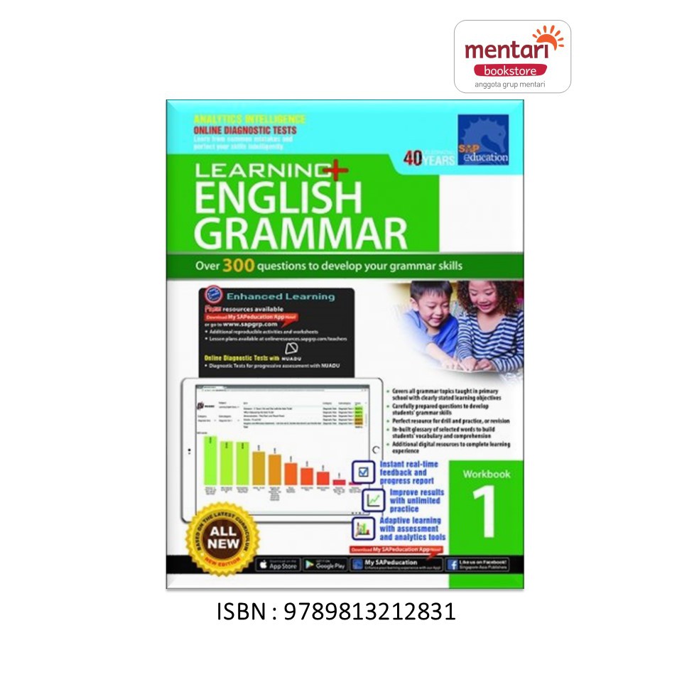Jual Learning + English Grammar Workbook 1 | Buku Latihan Soal Inggris ...