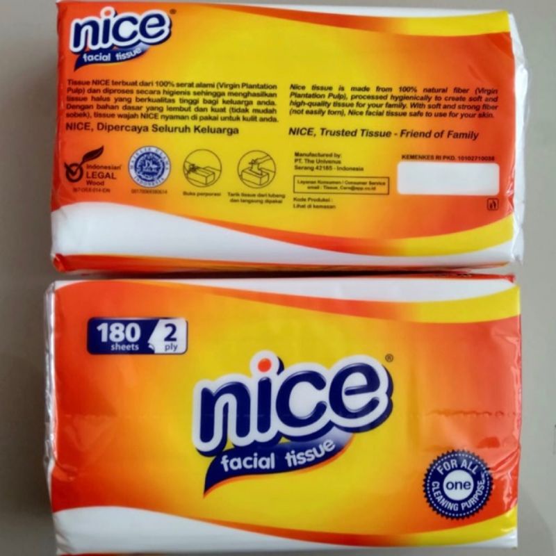 Jual Tissue Nice 180 sheet 2ply ( 3 Pack) | Shopee Indonesia