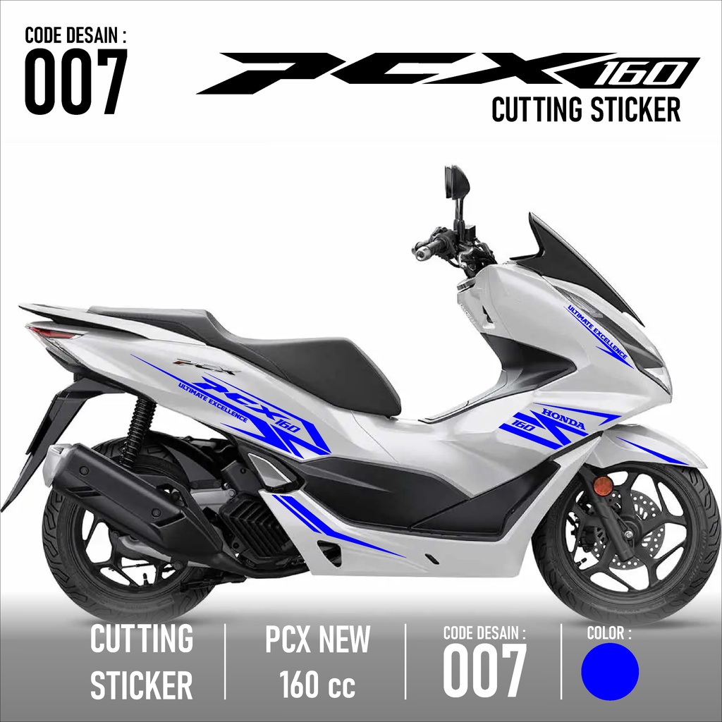 Jual RS Cutting Sticker PCX 160-Aksesoris Motor Stiker Honda PCX 160 cc ...
