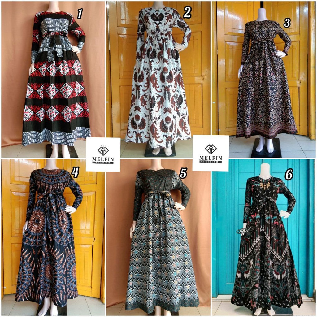 Jual Gamis Batik Modern Motif Terbaru Trend 2021 All Size Original ...