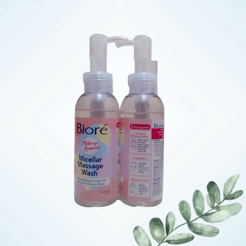 Jual Biore Micellar Massage Wash Make Up Remover Cleansing Gel 90ml ...