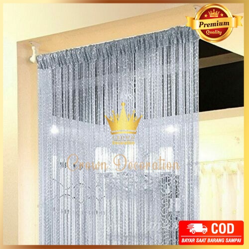 Jual Tirai Benang Gliter 3x3 Meter - TIrai Perlengkapan Dekorasi Rumah ...