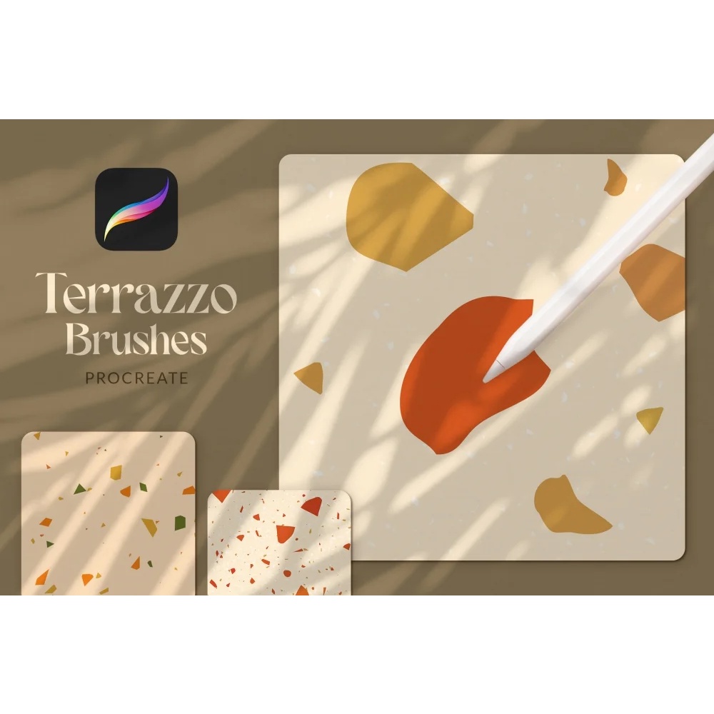 Jual Procreate Brush - Terrazzo Pattern Procreate Brushes | Shopee ...