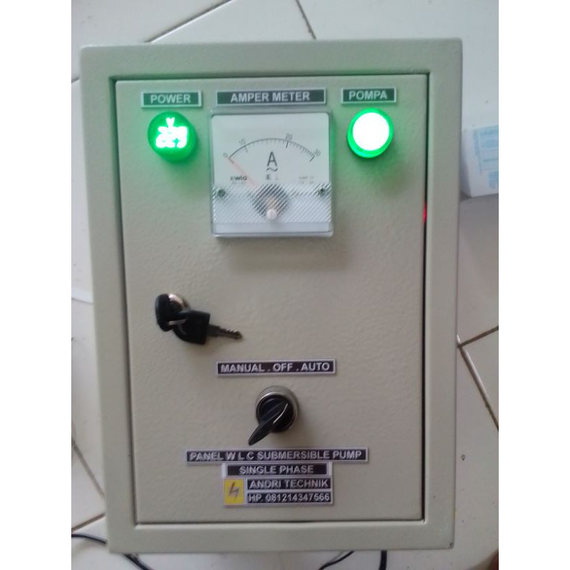 Jual panel otomatis pompa air submersible 3 hp 1 phase, gratis 3 ...