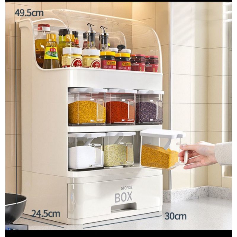 Jual RAK BUMBU DAPUR RAK SUSUN MINIMALIS TEMPAT BUMBU DAPUR TEMPAT ...