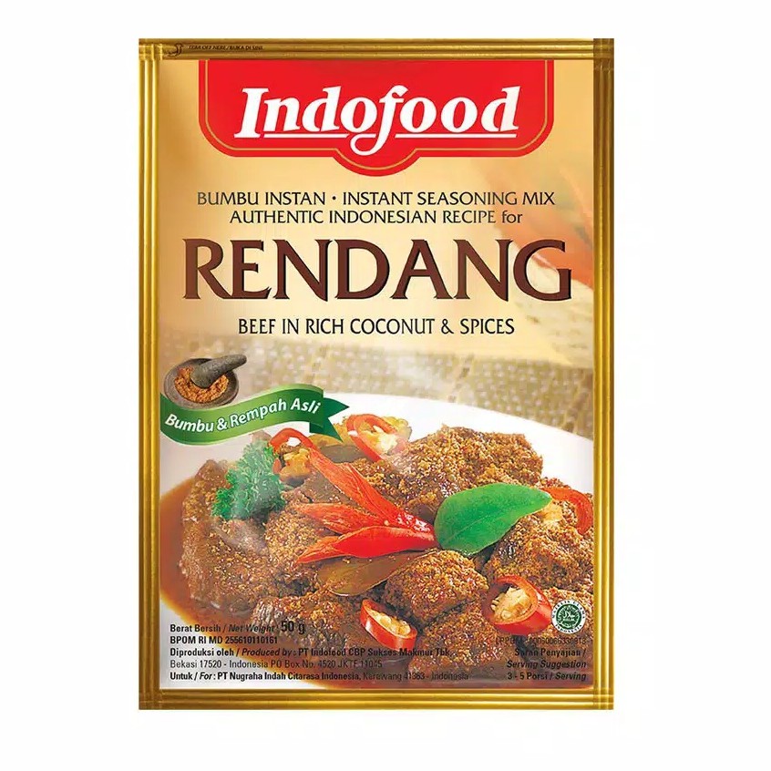 Jual Indofood Bumbu Rendang Instant 50 gr | Shopee Indonesia