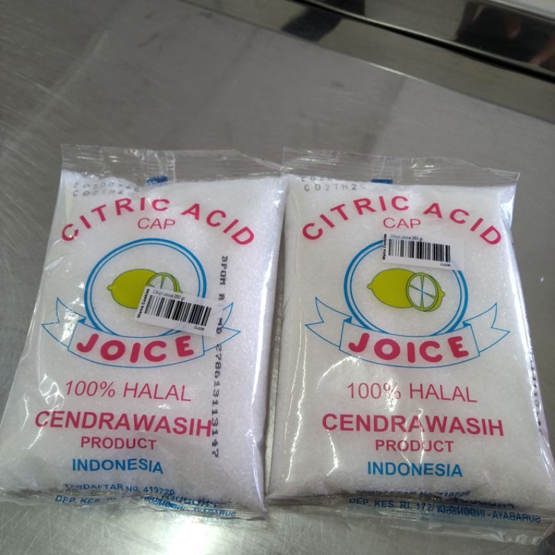 Jual Citrun Citric Acid Joice Cap Cendrawasih 250 gr / Asam Sitrun ...