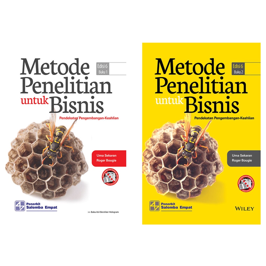 Jual Paket Buku Metode Penelitian Untuk Bisnis Edisi 6 Buku 1 dan 2 ...