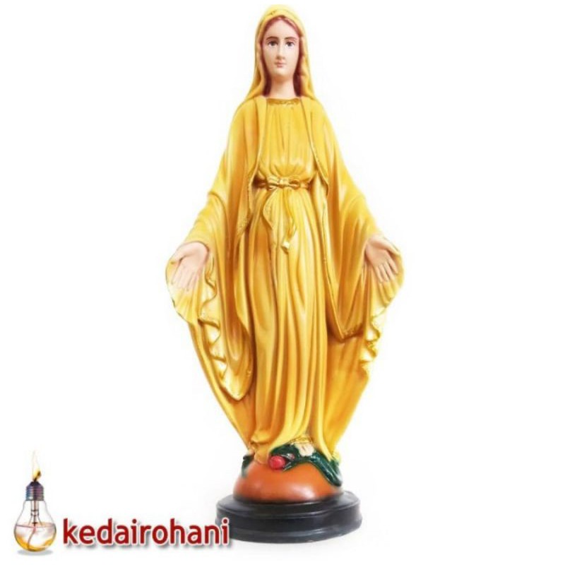 Jual Patung Bunda Maria Tangan Terbuka 35cm Klasik Ivory Arca Fiber ...