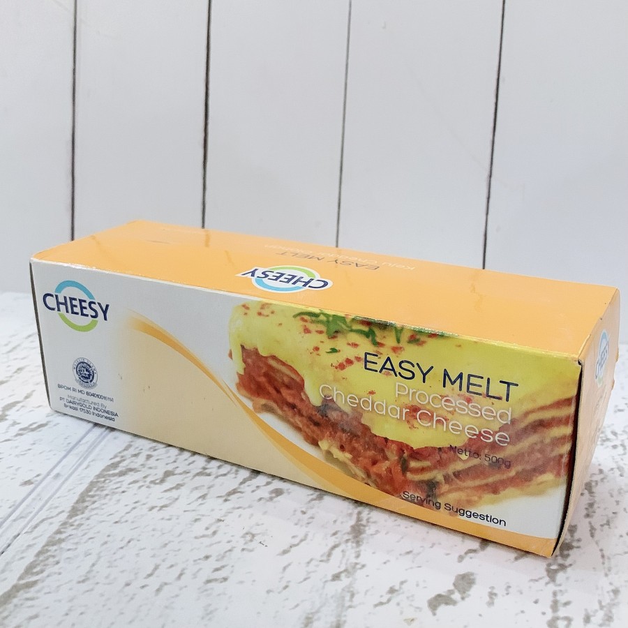 Jual Keju Cheesy Easy Melt Cheddar Cheese 500gr/500 gr - Keju Melted ...