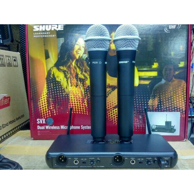Jual Mic wireless SHURE SVX-288 / PG-28 | SVX288/PG28 (ORIGINAL ...