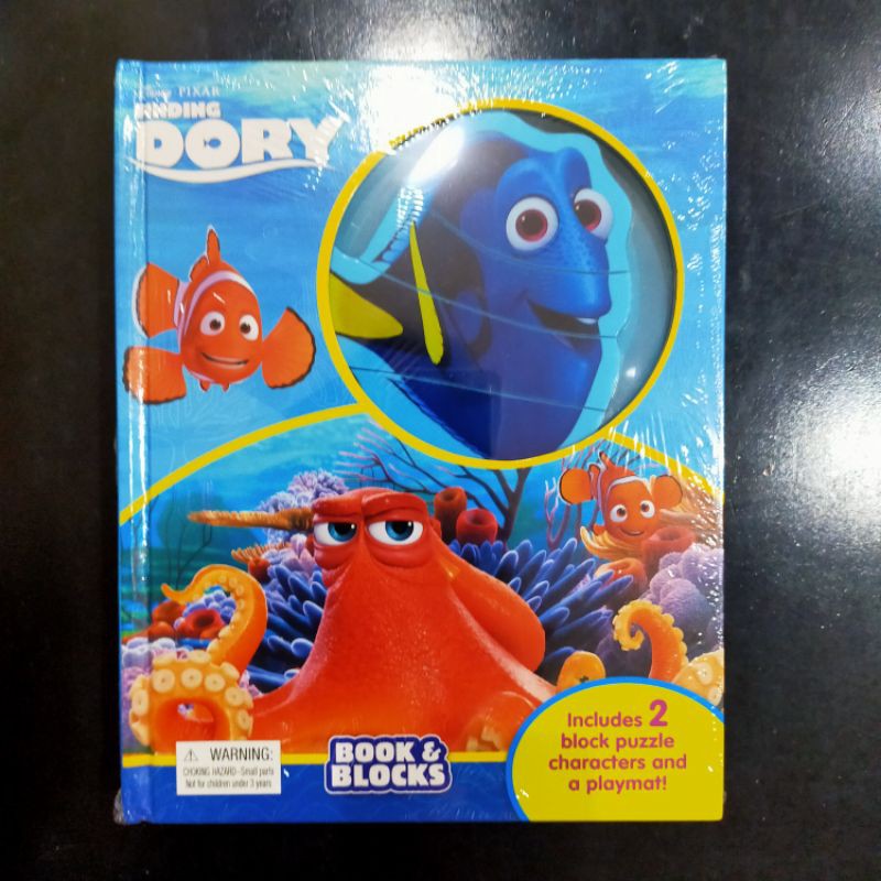 Jual Disney Pixar Finding Dory Book & Blocks includes 2 block puzzle ...