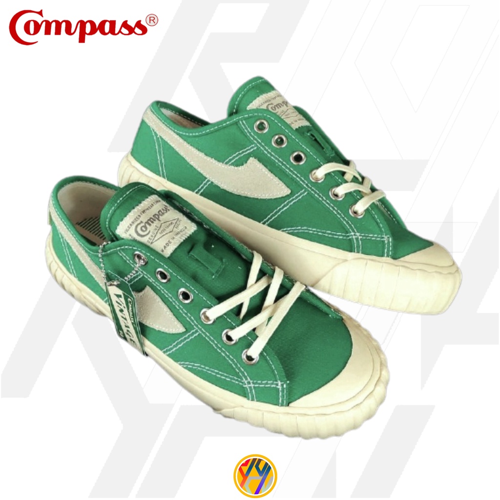 Jual SEPATU COMPASS VINTAGE 98 LOW GREEN | Shopee Indonesia