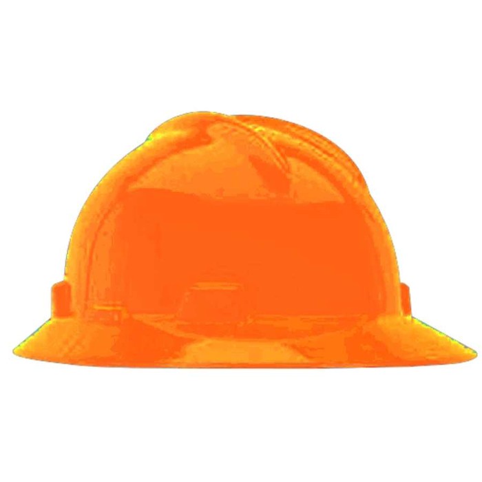 Jual Helm Safety Helm Pengaman Helmet Full Brim Orange Krisbow 10178990 ...