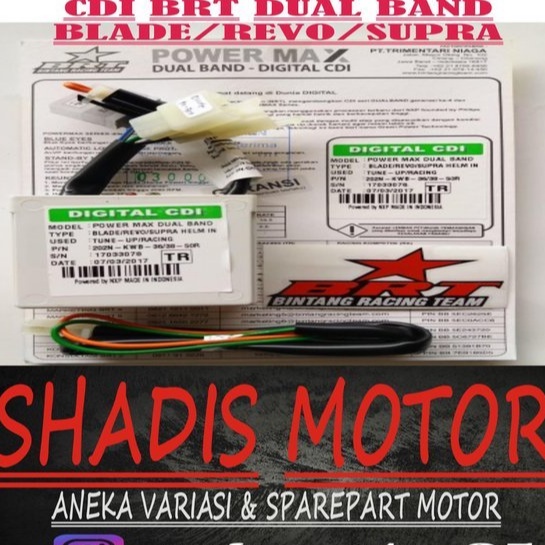 Jual CDI Motor Merk BRT Tipe Dual Band Motor Blade Revo Supra Helm in ...
