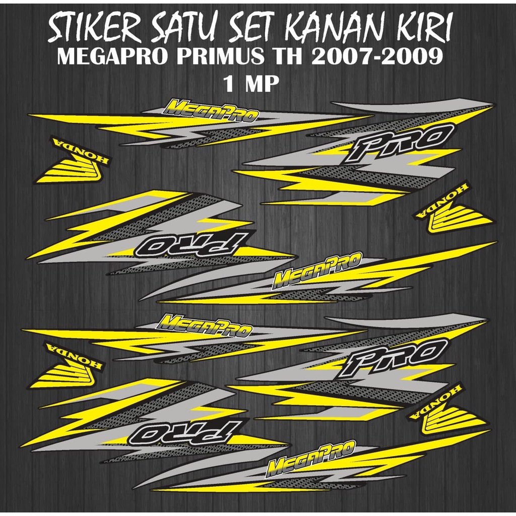 Jual STIKER STRIPING DECAL MEGAPRO PRIMUS TH 2007-2009 1MP | Shopee ...