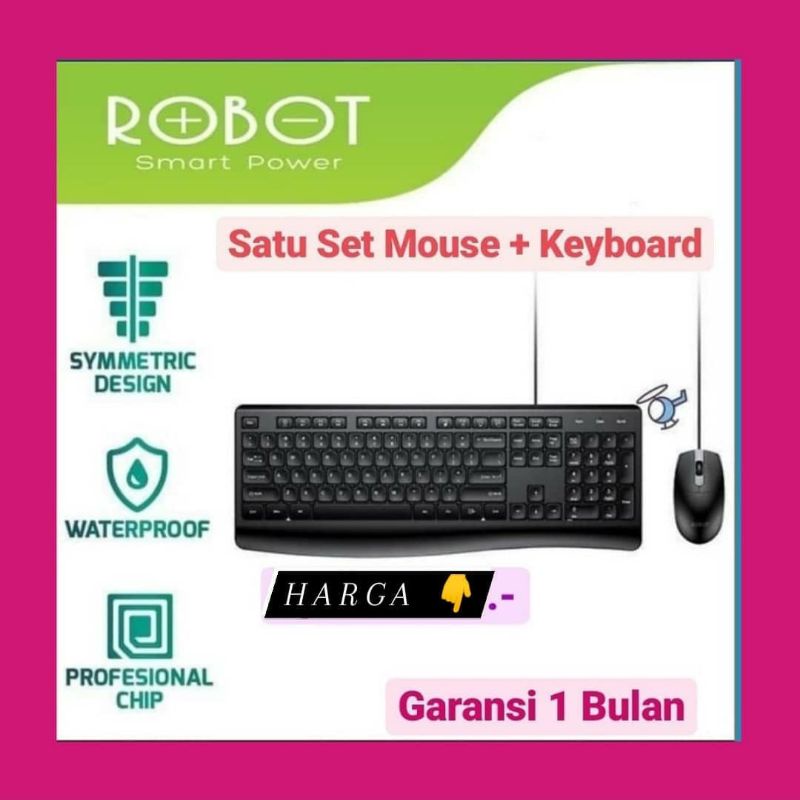 Jual KEYBOARD & MOUSE ROBOT | Shopee Indonesia