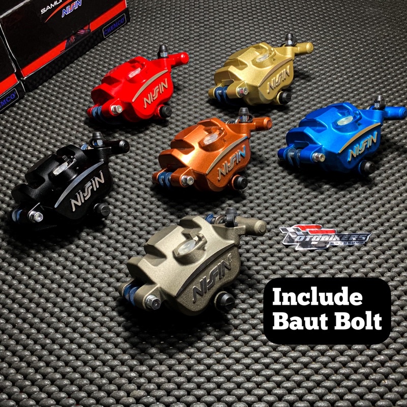 Jual KALIPER NISSIN SAMURAI BRAKE 2P 2 PISTON UNIVERSAL KANAN ATAU KIRI TANPA BREKET ORIGINAL ...