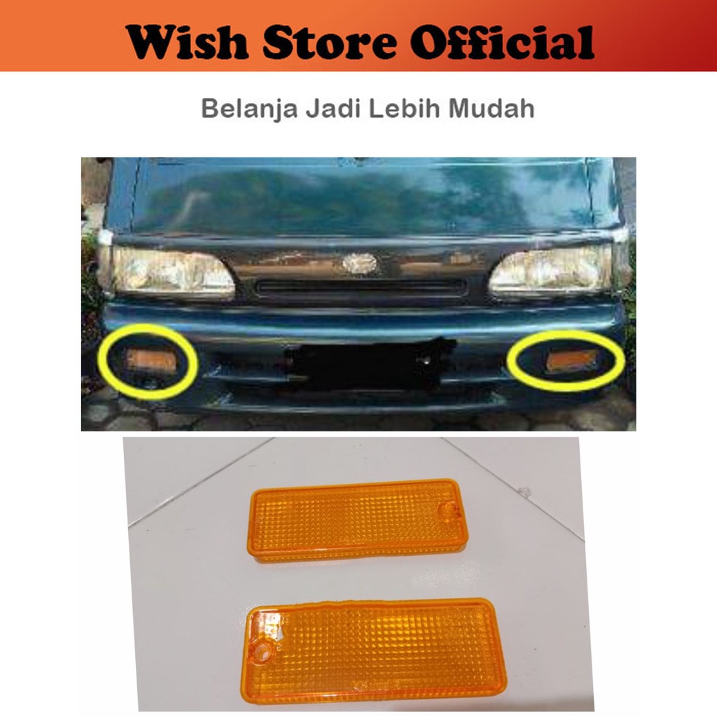 Jual Mika Kaca Lampu Bemper Bumper Lamp Depan Sein Sen DAIHATSU Zebra ...