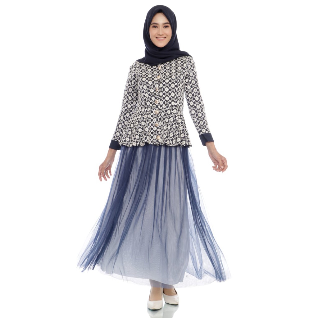 Jual SET PEPLUM TUTU VIONA ATASAN DAN ROK TUTU REAL PICT SETELAN PESTA ...