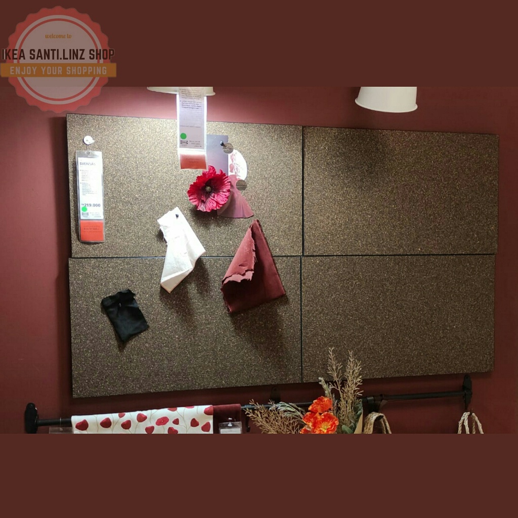 Jual SVENSAS Papan memo dengan pin, gabus cokelat tua, 35x60 cm ...
