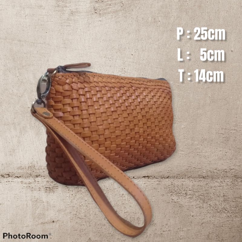 Jual Dompet Anyam Kulit | Shopee Indonesia