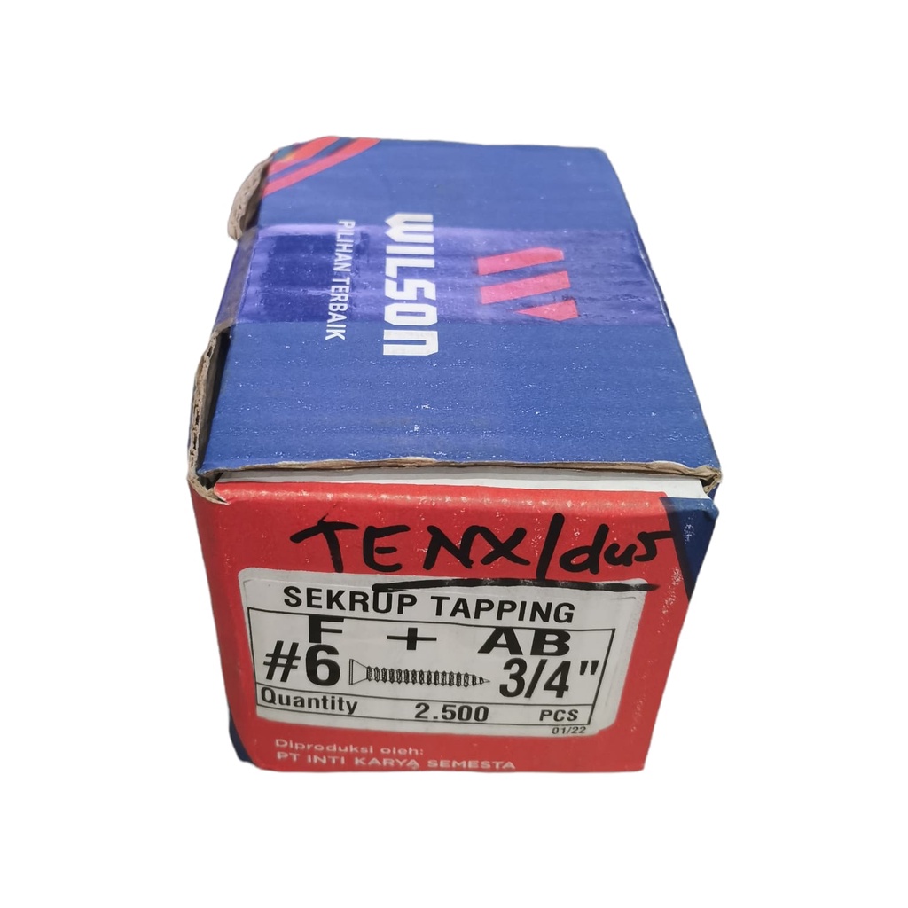 Jual SKRUP 8X2 PER DUS SEKRUP PUTIH 5 CM DUS KEPALA PLUS TAPPING ...