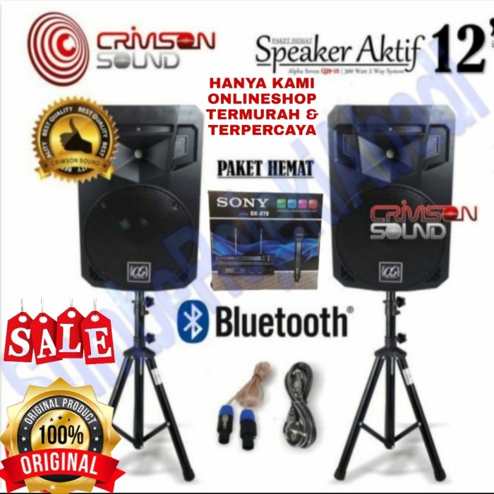 Jual PAKET SOUND ALPHA SEVEN ACTIVE 12 INCH MIC WIRELESS HANDLE DOBLE ...