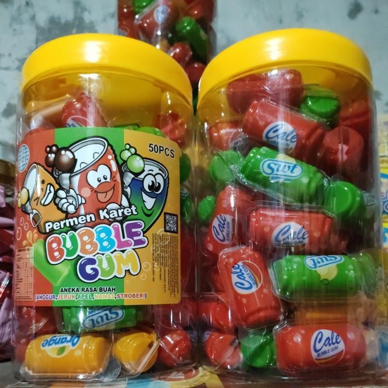 Jual permen karet bubble gum bentuk soft drink fanta coca cola sprite ...