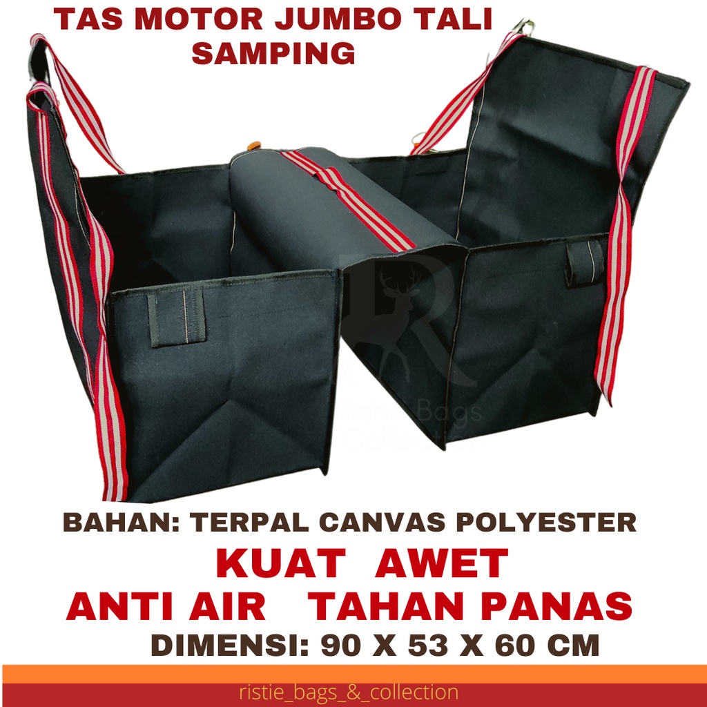 Jual TAS MOTOR TAS OBROK TAS KANDEK TAS KURIR model TALI SAMPING JUMBO ...