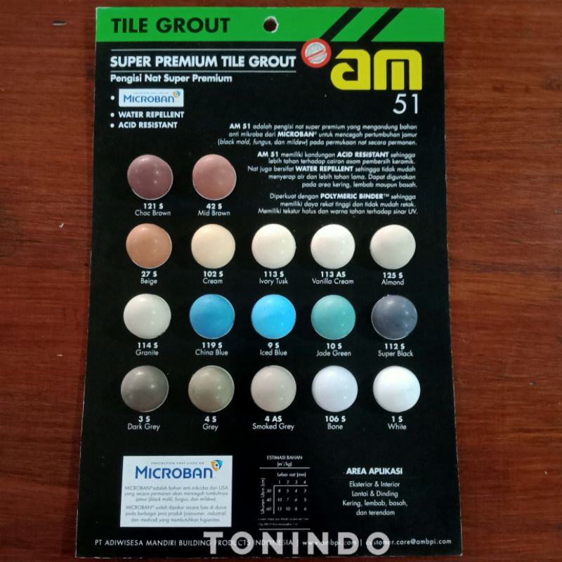 Jual Pengisi Nat Keramik AM 51 Super Premium Tile Grout | Shopee Indonesia