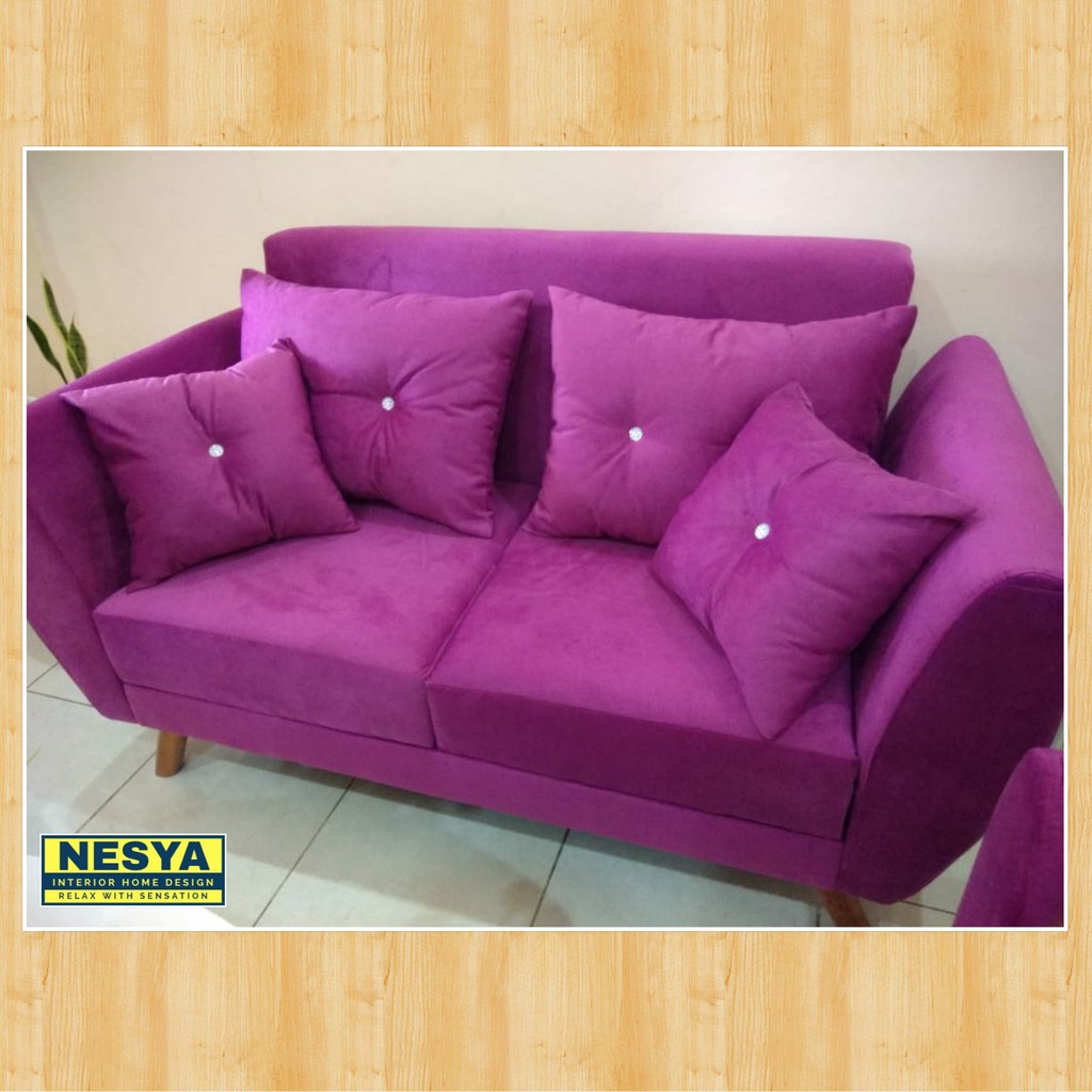 Jual SOFA RETRO SCANDINAVIAN 2 SEAT by NESYA INTERIOR | Shopee Indonesia