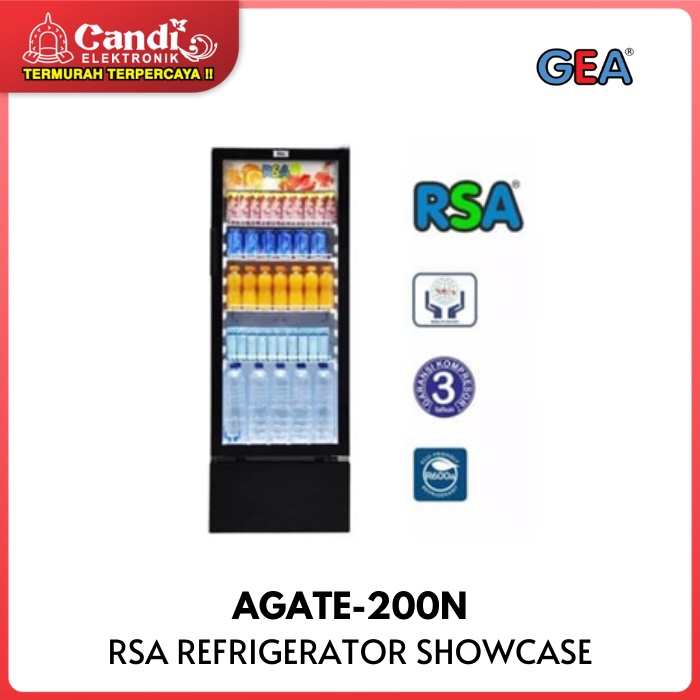 Jual GEA RSA Kulkas Showcase 192 Liter AGATE-200N | Shopee Indonesia