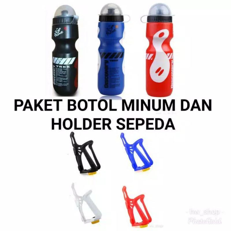 Jual PAKET Botol Minum Sepeda Lipat Seli Olahraga Termasuk Breacket ...