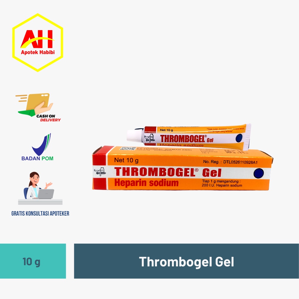 Jual THROMBOPHOB TROMBOPOB THROMBOGEL OINTMENT GEL | Shopee Indonesia