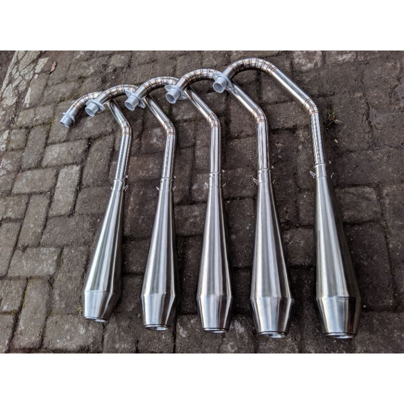 Jual knalpot japstyle britis custom fullsistem STENLIS TIGER,MP,GL,CB ...