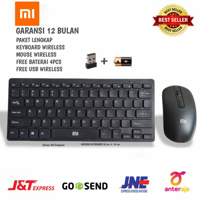 Jual Hadir Xioami Mi Wireless Keyboard Dan Mouse Combo Set Gkm901 Keys ...